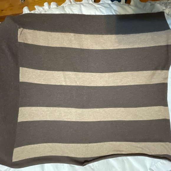 Kerisma | Accessories | Kerisma Eden Poncho In Brown And Beige Stripes ...
